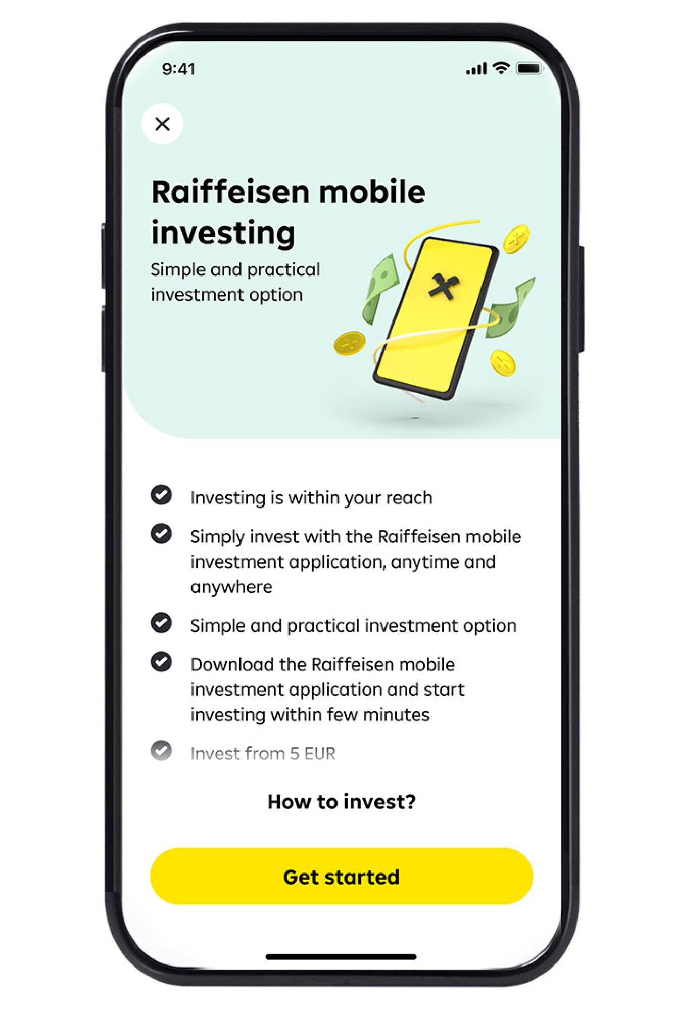 Raiffeisen mobile investing