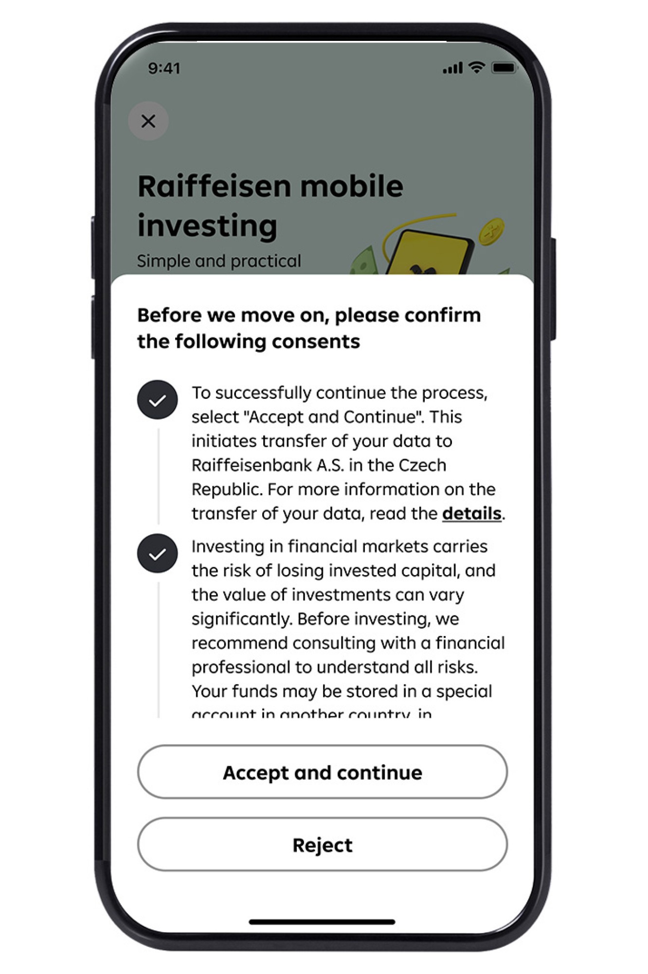 Raiffeisen mobile investing